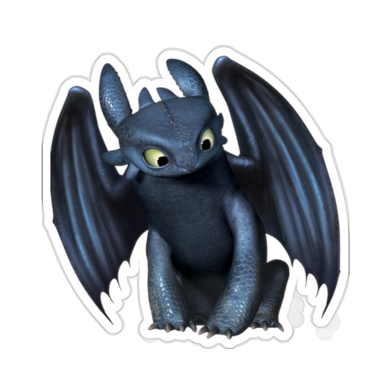 Kiss-cut Stickers With Toothless From How to Train Your Dragon - Etsy