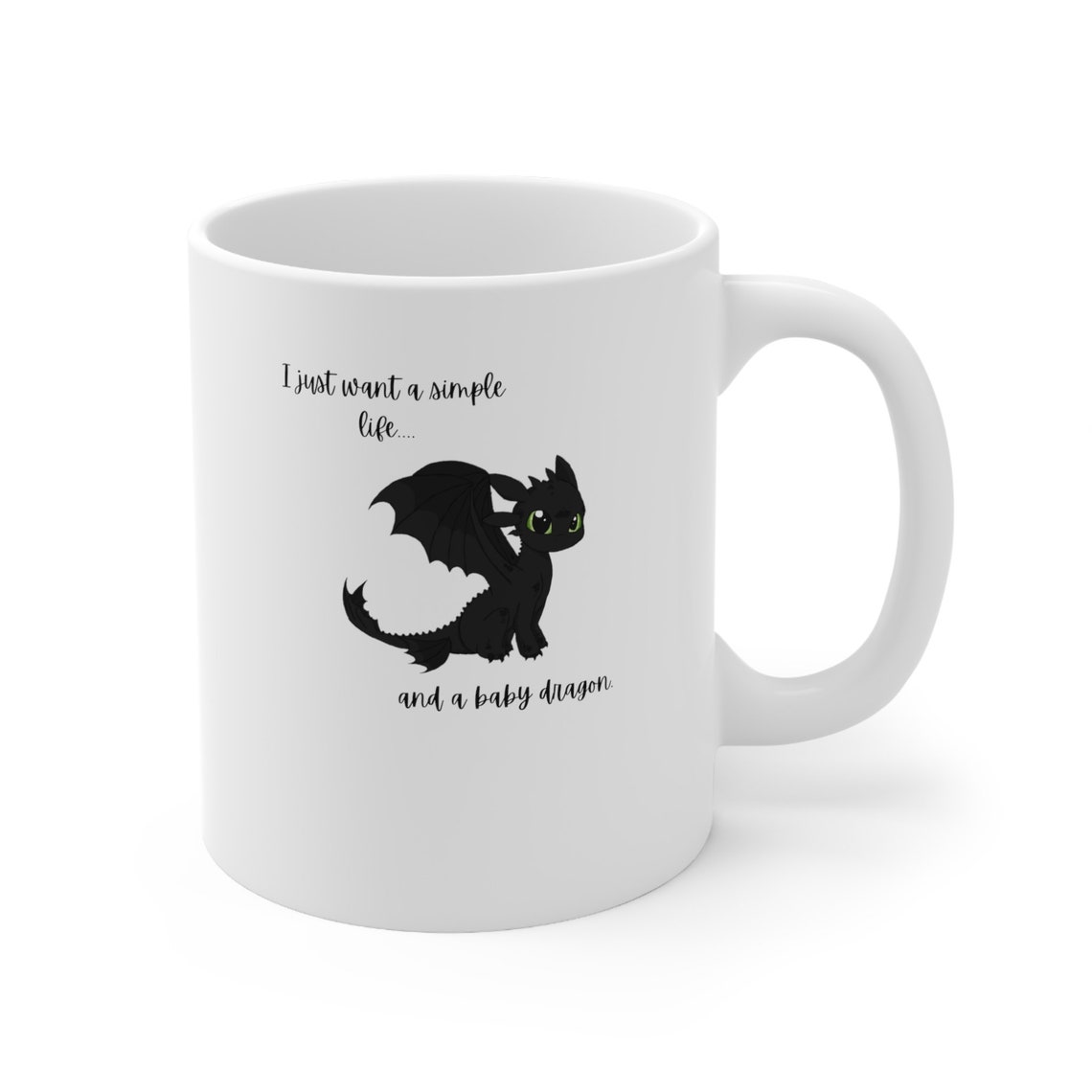 Funny Toothless From How to Train Your Dragon Ceramic Mug 11oz ijust ...