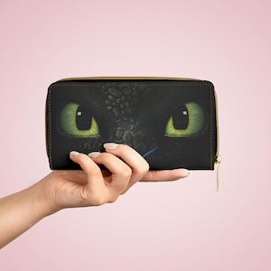 Toothless From HTTYD Zipper Wallet, Perfect for Animal Lovers, Gift for ...