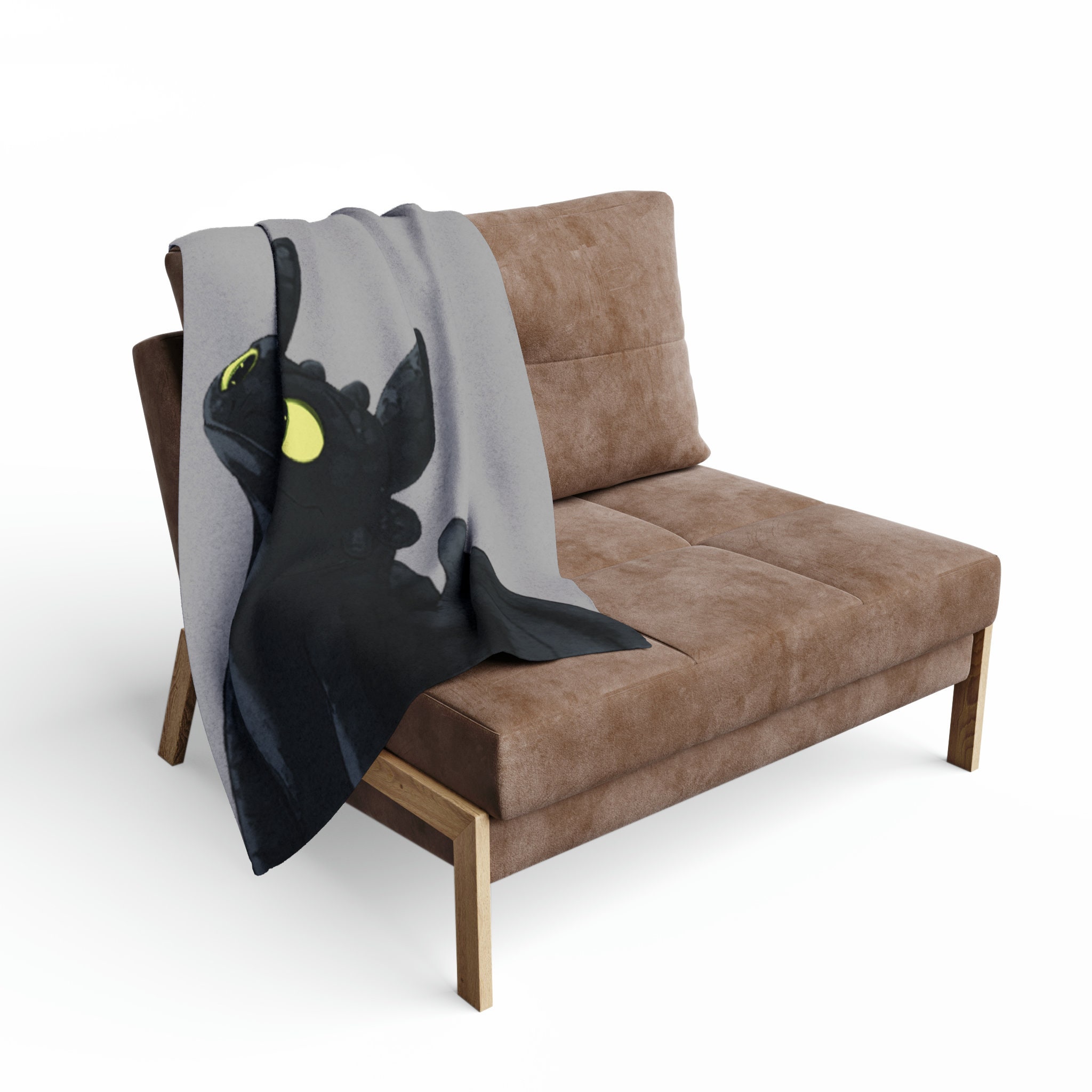 Toothless From How to Train Your Dragon Cozy Arctic Fleece Blanket - Etsy
