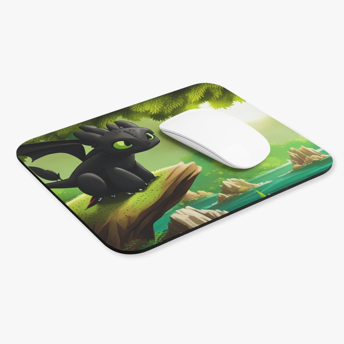 Mouse Pad (rectangle) With Toothless the Nightfury From How to Train ...