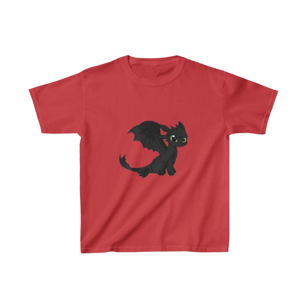 Toothless From How to Train Your Dragon Kids Heavy Cotton™ Tee Boys or ...