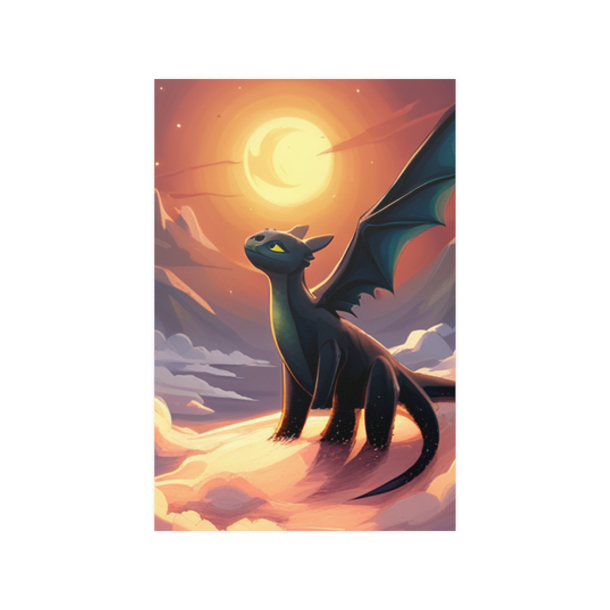 Fantasy Dragon Satin Posters 210gsm - Etsy