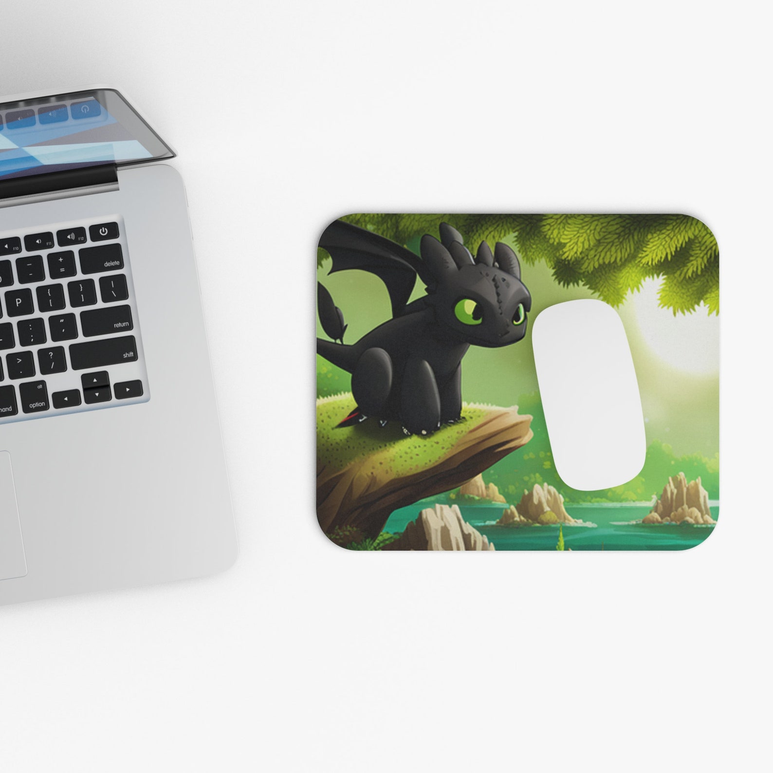Mouse Pad (rectangle) With Toothless the Nightfury From How to Train ...