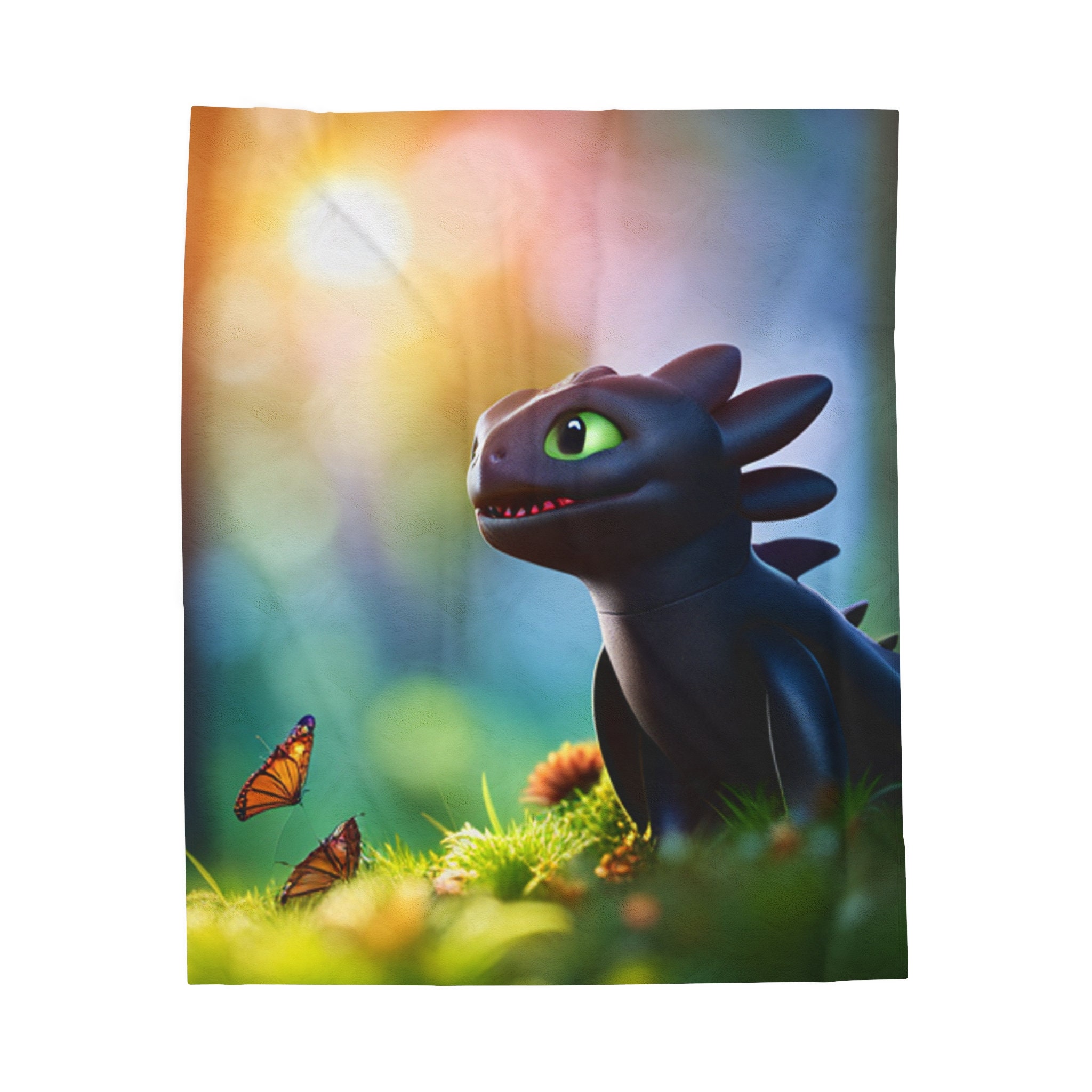 Toothless Inspired From How to Train Your Dragon Velveteen Plush ...