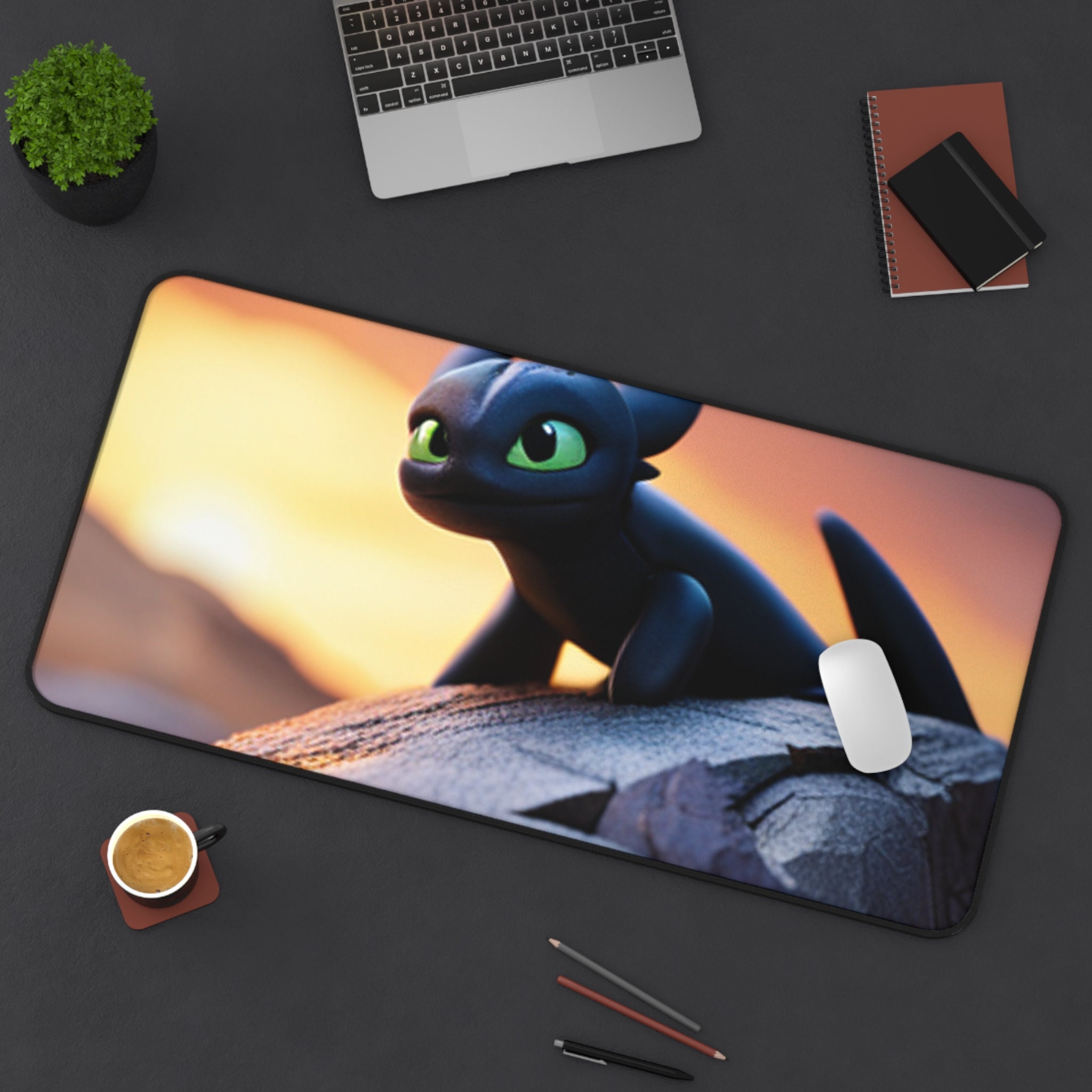 Desk Mat Featuring Toothless From How to Train Your Dragon - Etsy