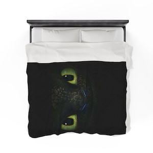 Toothless From How to Train Your Dragon Velveteen Plush Blanket in ...