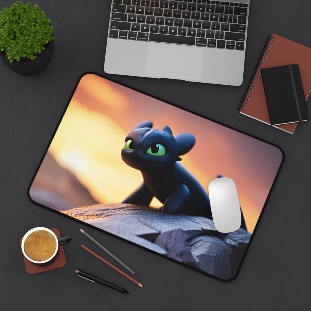 Desk Mat Featuring Toothless From How to Train Your Dragon - Etsy