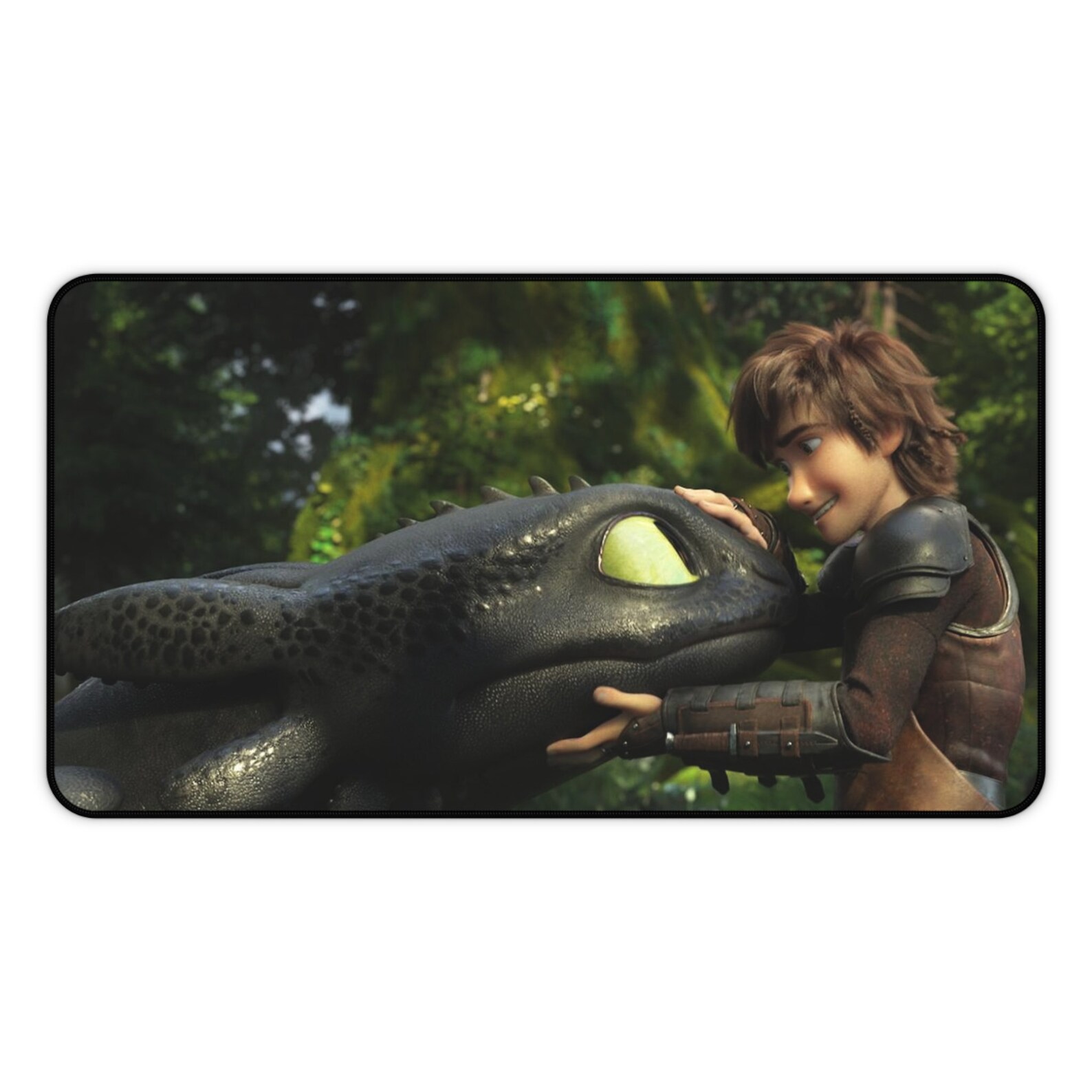 Desk Mat Featuring Hiccup and Toothless From How to Train Your Dragon ...