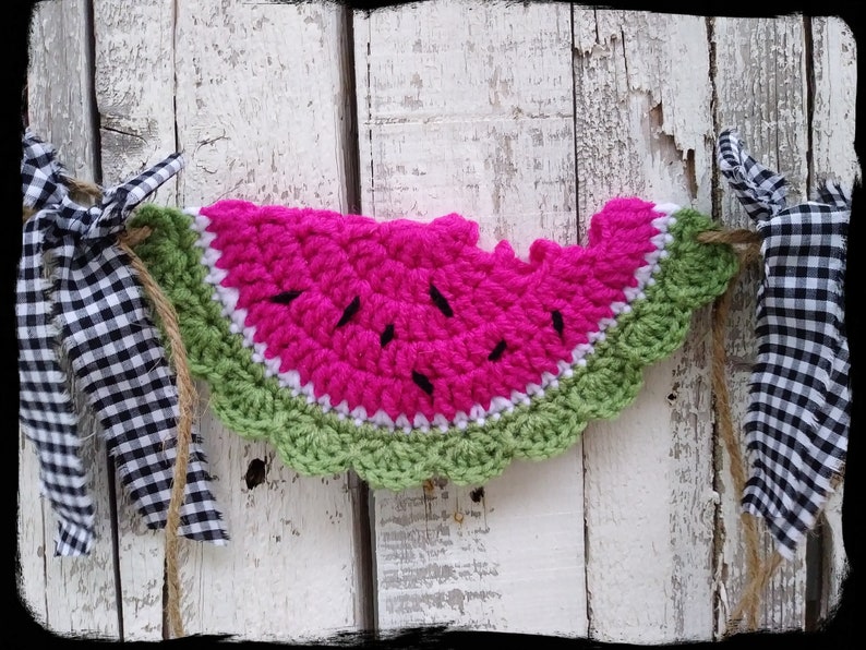 PDF Pattern Watermelon Slice Crochet Pattern Watermelon - Etsy