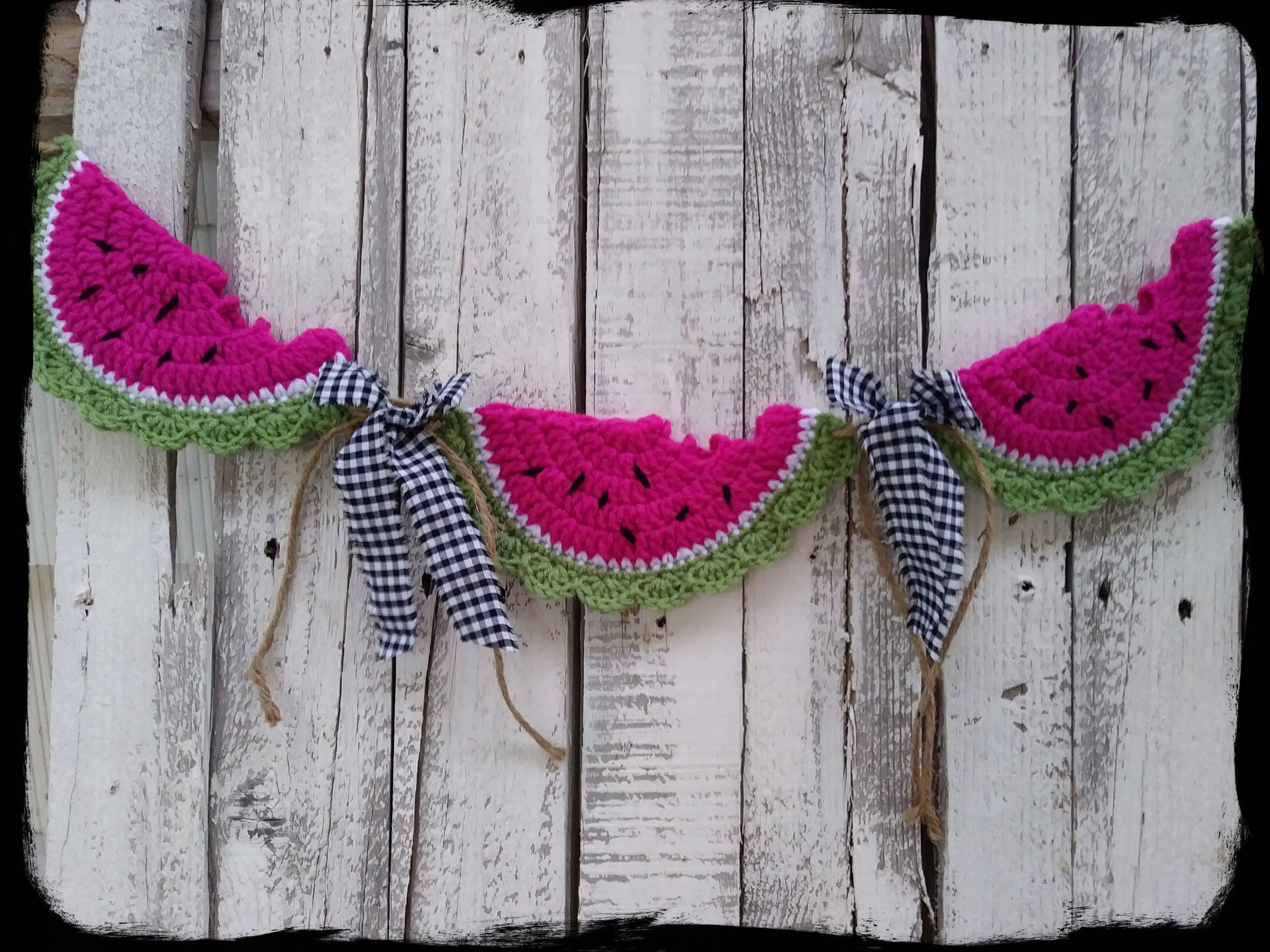 PDF Pattern Watermelon Slice Crochet Pattern Watermelon - Etsy