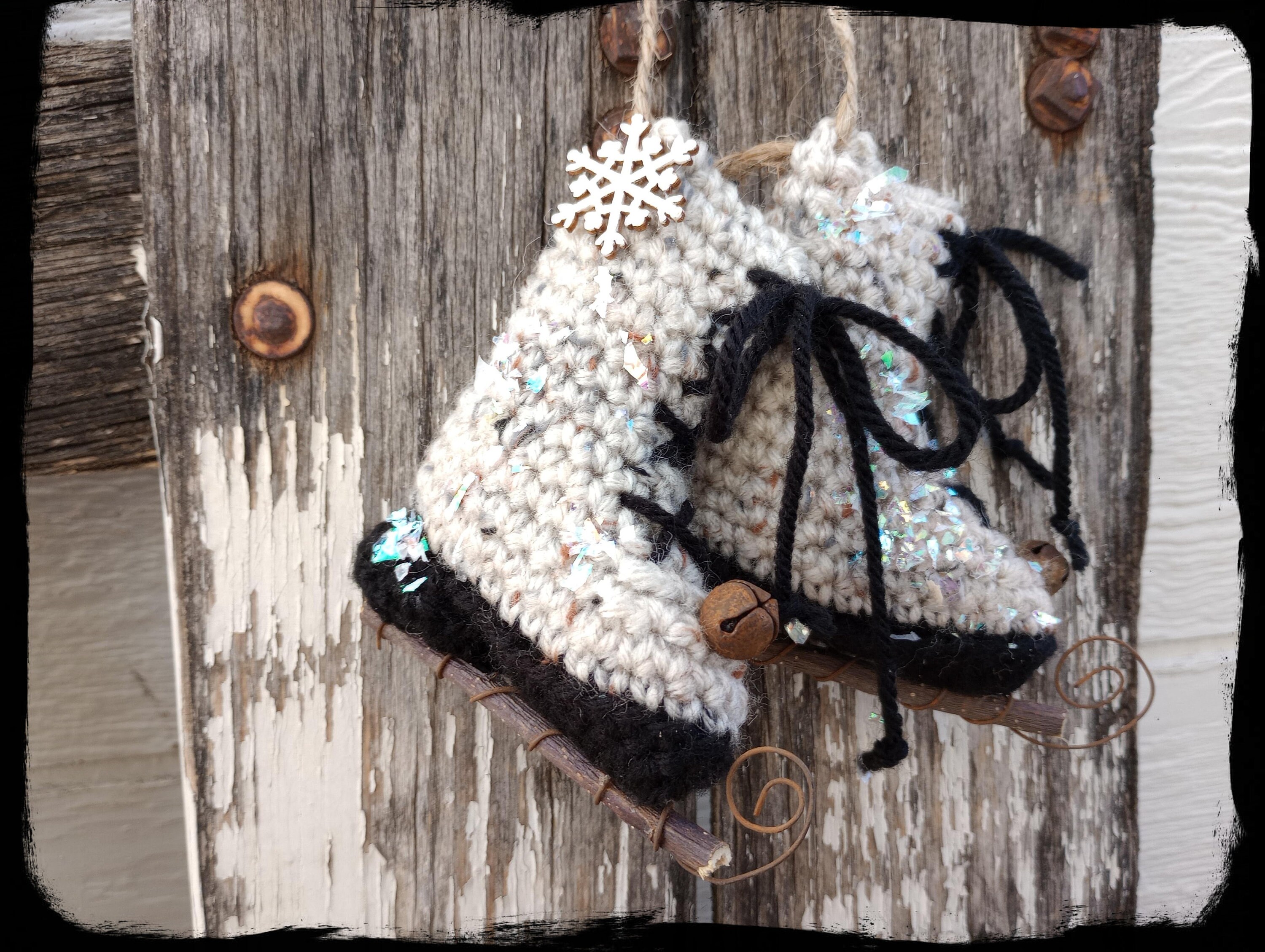 Crochet Ice Skates Pattern: Vintage Christmas Ornament (PDF Pattern) - Etsy
