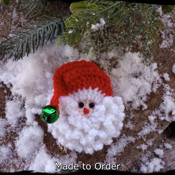 Crochet Santa Face - Etsy