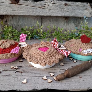 Miniature Heart Pies Crochet Pattern, Valentine Sweet Pies Crochet ...