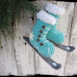 Crochet Ski Boots and Skis Pattern: Winter Ornament (PDF Pattern) - Etsy