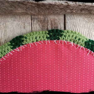 PDF Pattern, Watermelon Slice Crochet Pattern, Watermelon Table Topper ...