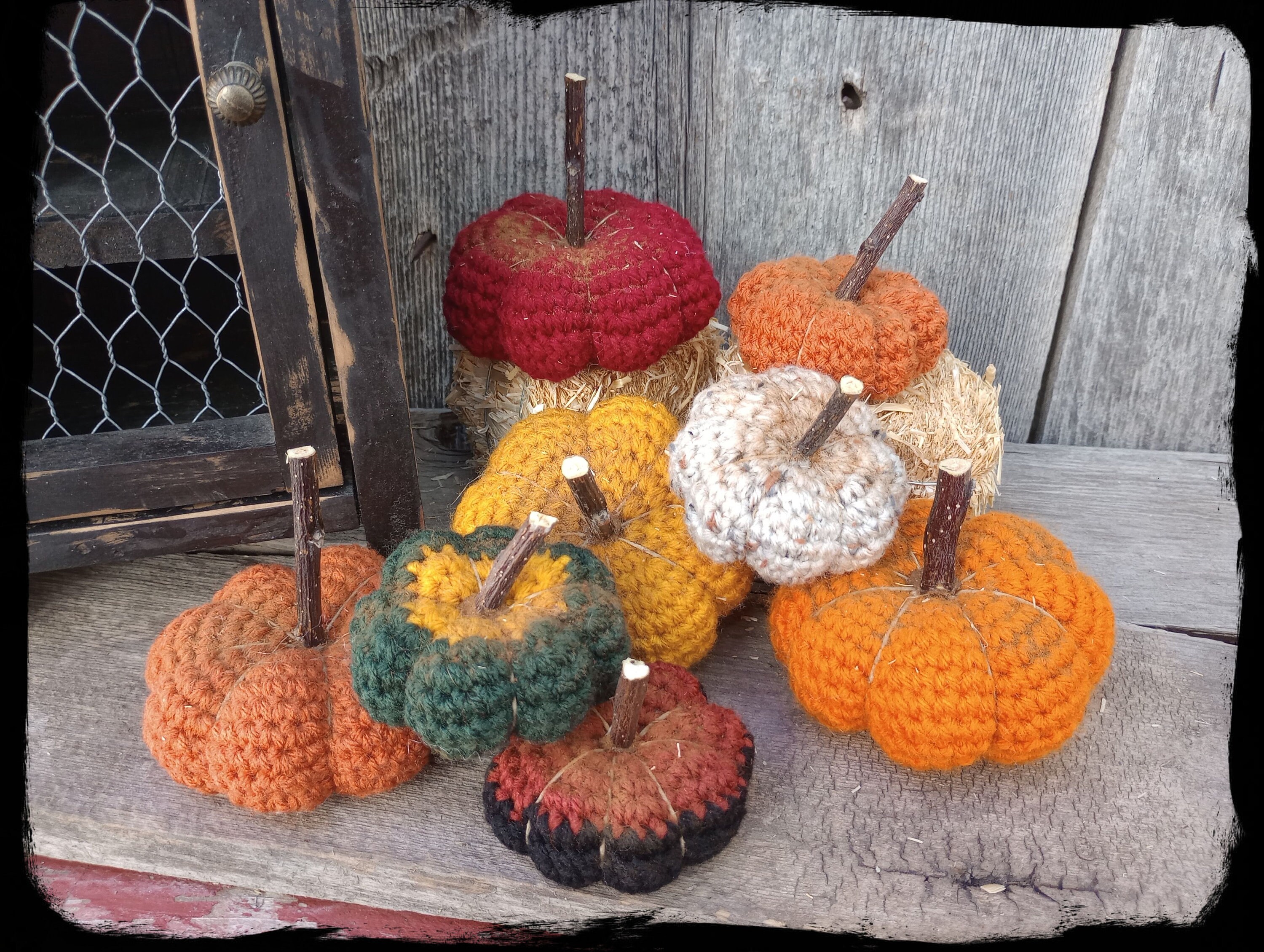 Mini Pumpkins and Gourds Crochet Pattern Primitive Pumpkins - Etsy
