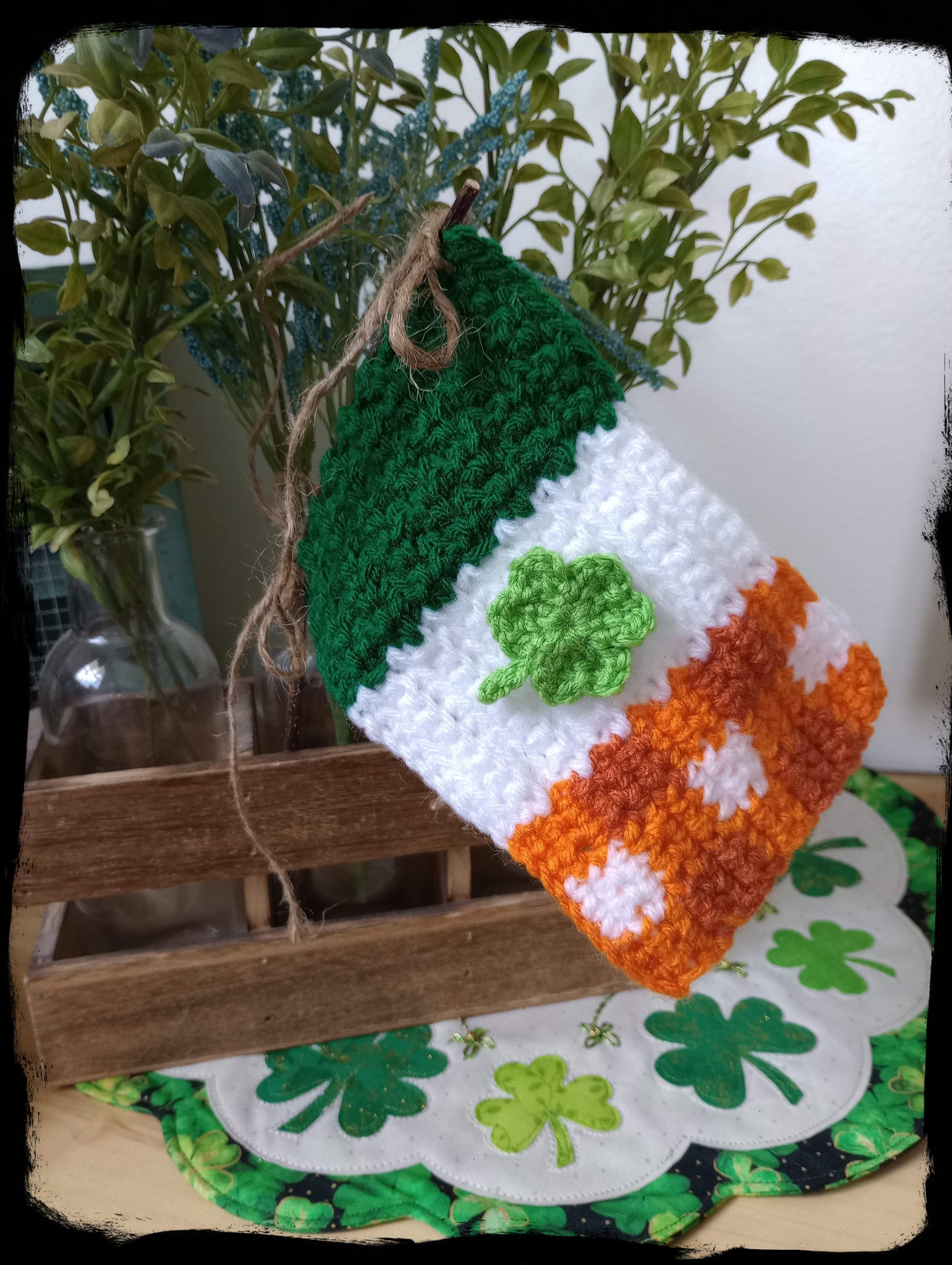 Irish Flag Crochet Pattern, St Patricks Day Decor, Instant Download ...