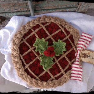 Christmas Pie Potholder Crochet Pattern: Easy Beginner Project (PDF ...