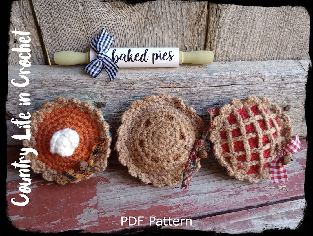 Miniature Crochet Pies Pattern: Beginner-friendly PDF (digital PDF) - Etsy