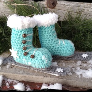 Crochet Ski Boots and Skis Pattern: Winter Ornament (PDF Pattern) - Etsy