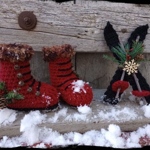 Crochet Ski Boots and Skis Pattern: Winter Ornament (PDF Pattern) - Etsy