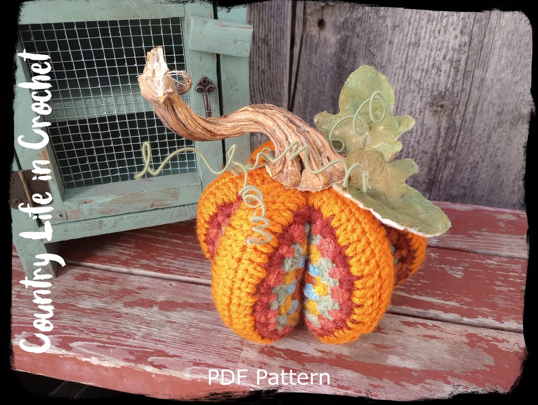 Primitive Crochet Pumpkin Pattern: Mandala Fall Decor (PDF) - Etsy