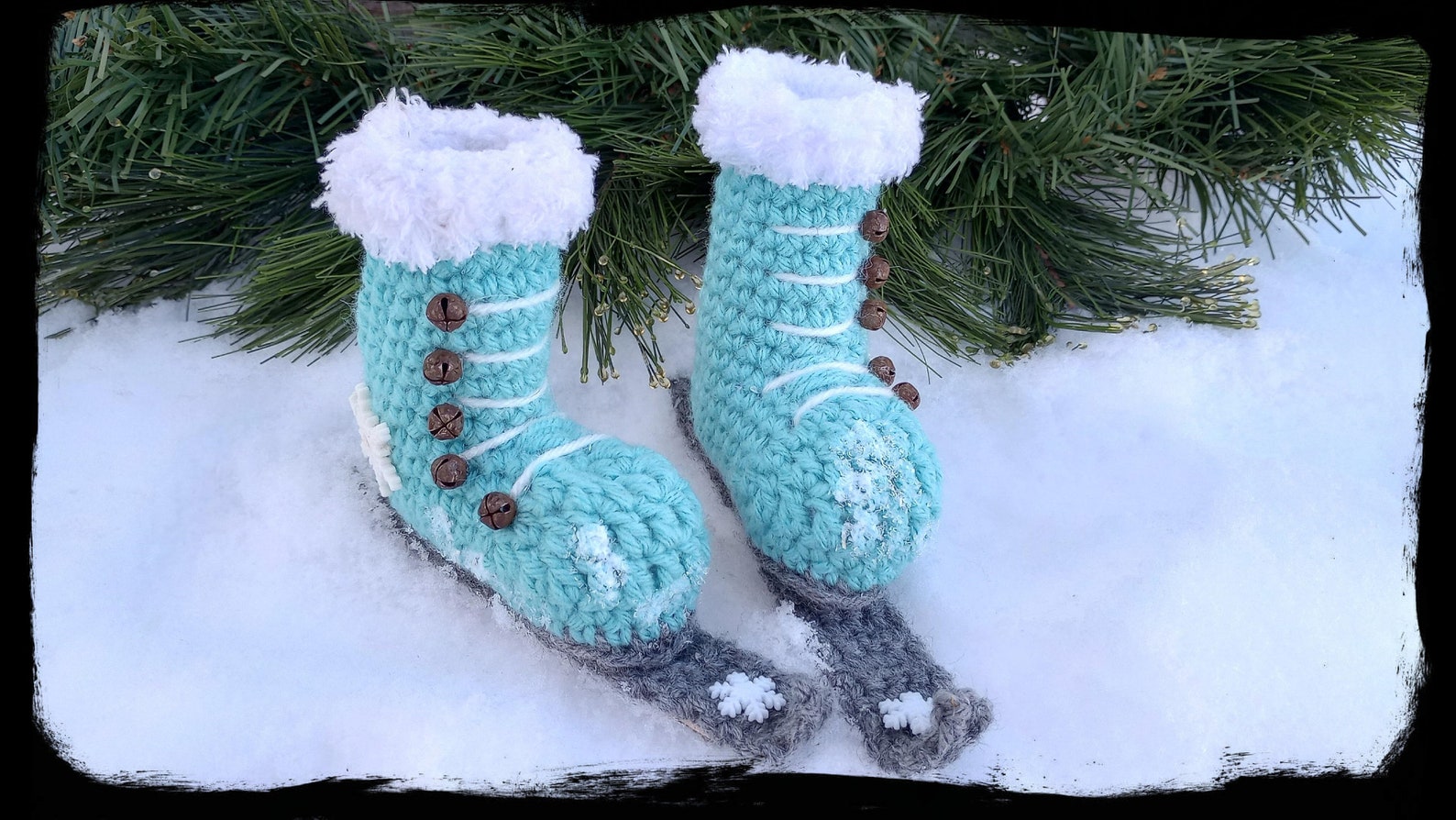 Crochet Ski Boots and Skis Pattern: Winter Ornament (PDF Pattern) - Etsy