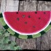 PDF Pattern, Watermelon Slice Crochet Pattern, Watermelon Table Topper ...