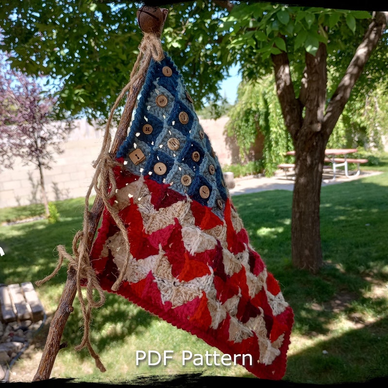 Flag Crochet Pattern - Etsy