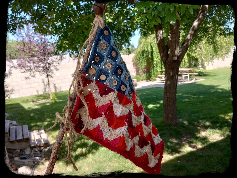 PDF Pattern Patchwork Flag Crochet Pattern Granny Square - Etsy