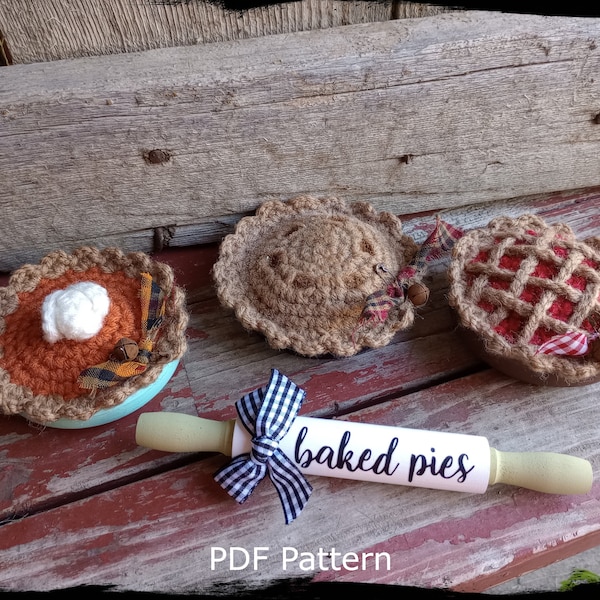 Crochet Apple Pie Pattern - Etsy