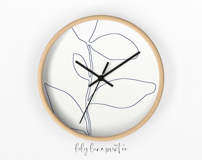 Numbers Wall Clock. Smoke, Grey, Boho, Bohemian, Classic, Neutral Color ...