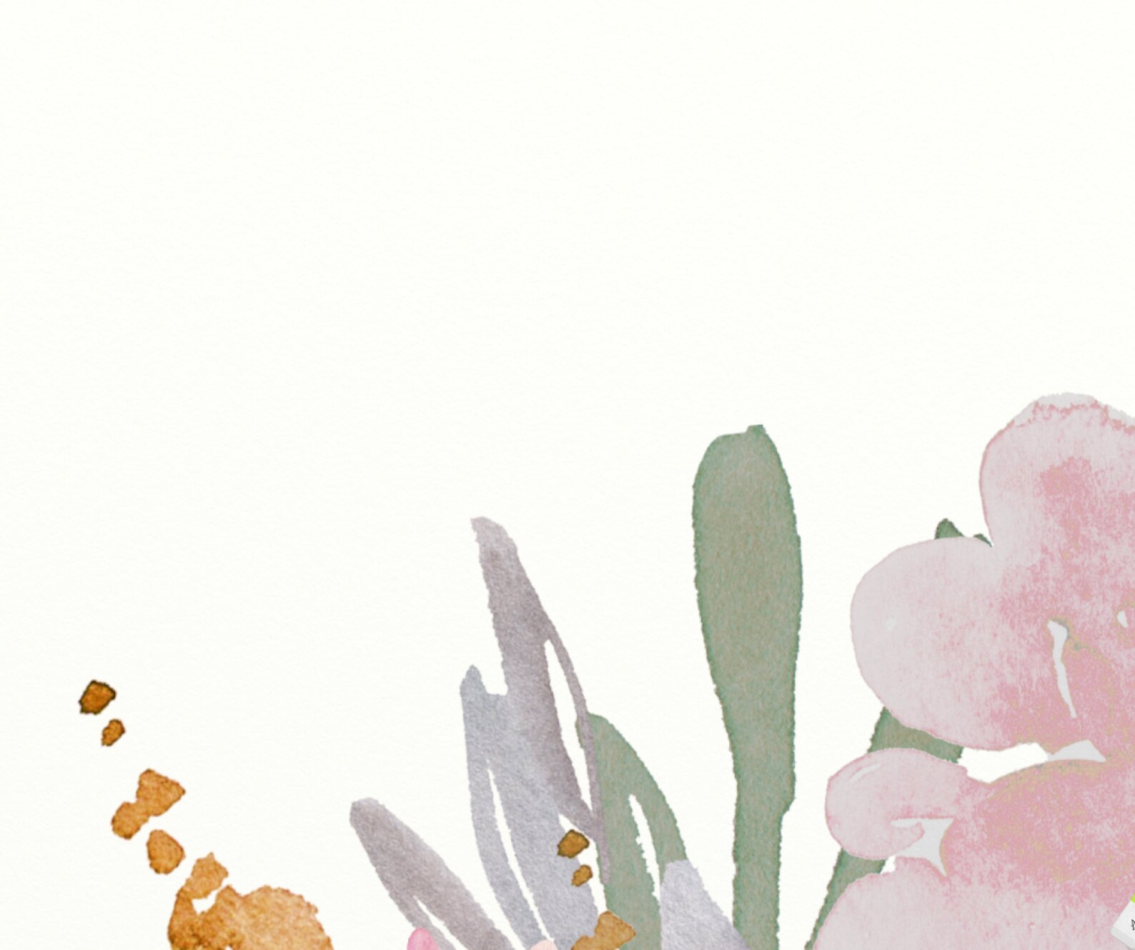 Pastel Abstract Wild Flower Wall Art Print, Botanical Watercolour ...