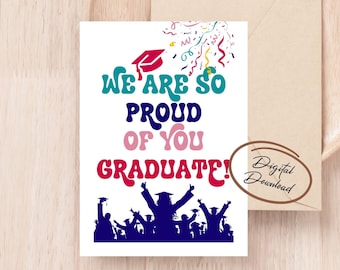 We Are so Proud of You Letterpress Card - Etsy
