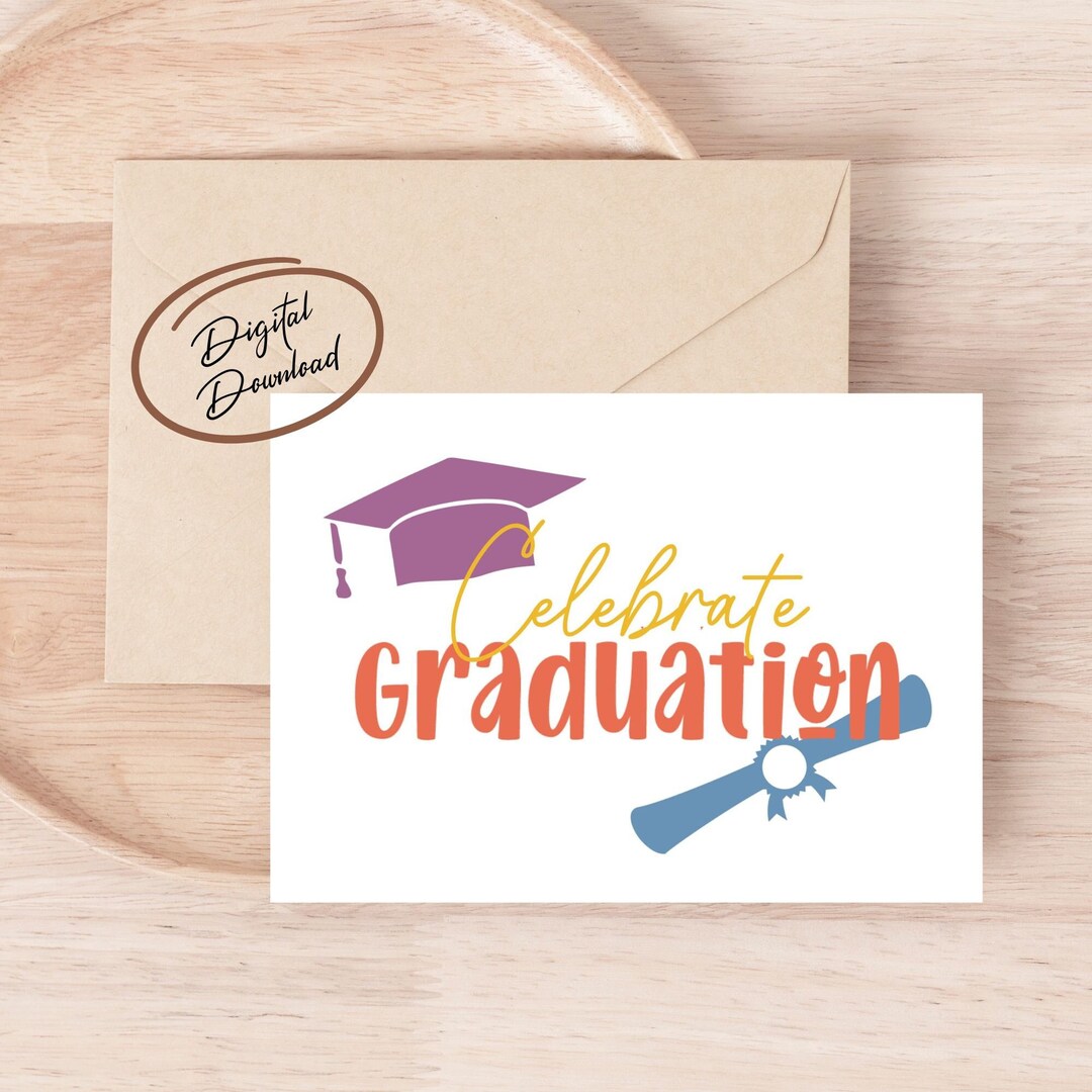 Graduation Digital Greeting Card, Printable Card, Graduation Card ...