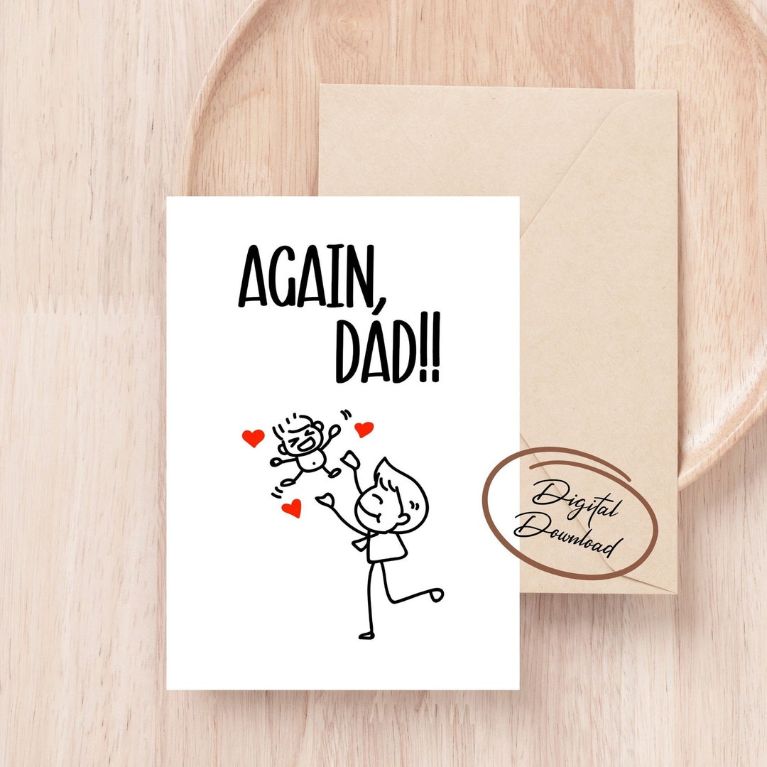 Father's Day Digital Greeting Card Printable Card - Etsy