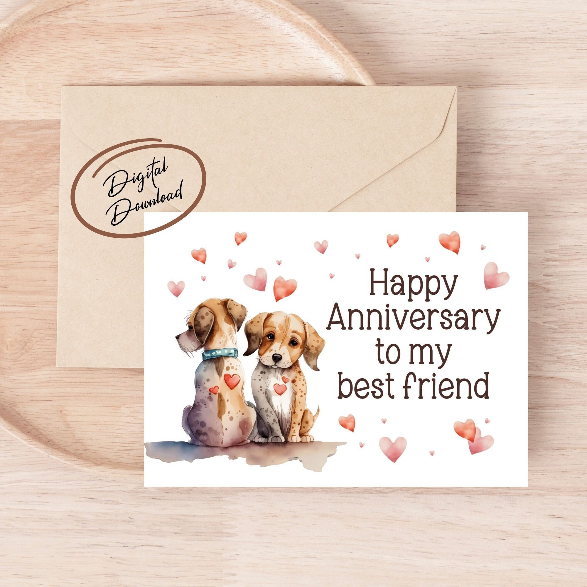 Happy Anniversary Digital Greeting Card Printable Card - Etsy