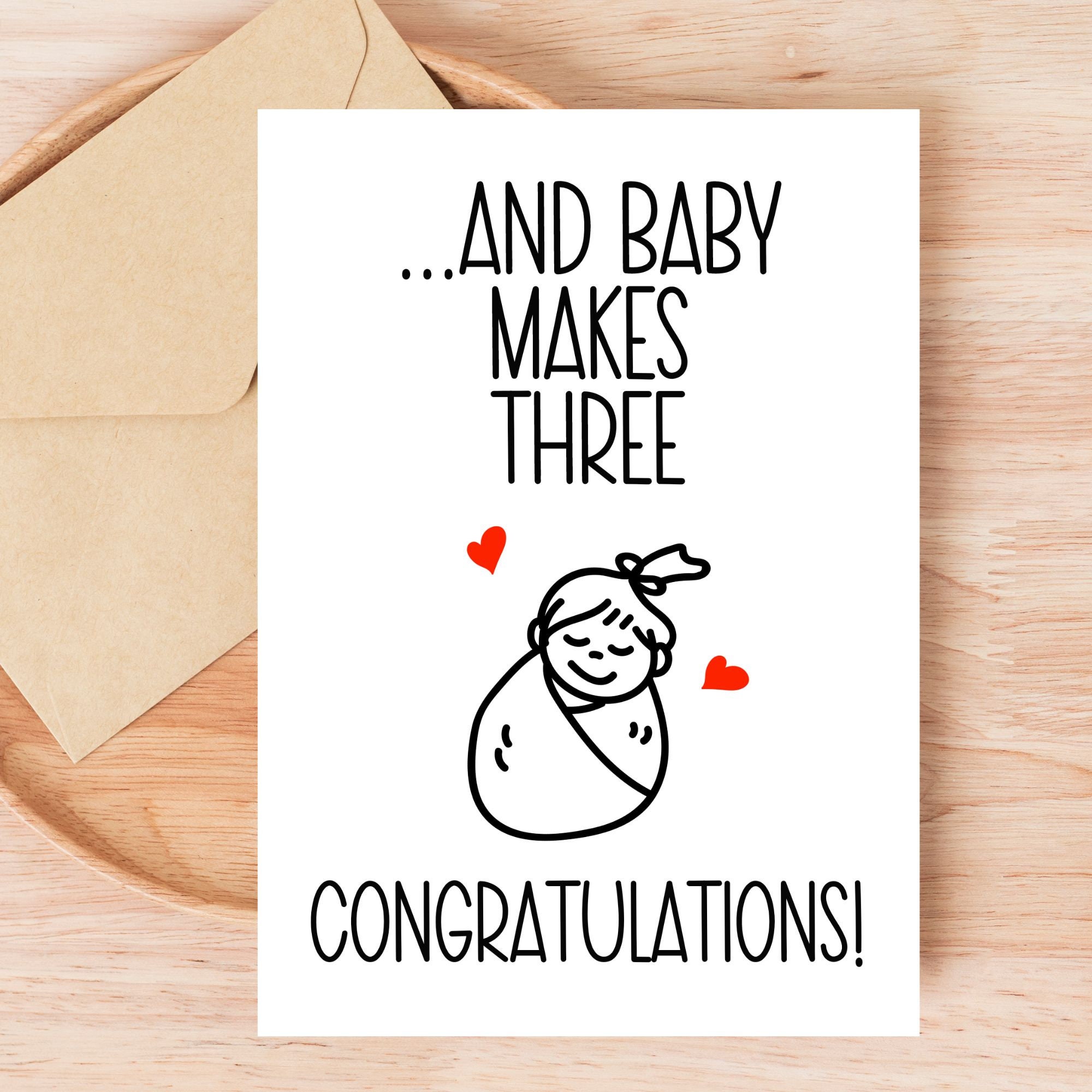 New Baby Digital Greeting Card, Printable Card, Instant Download, Baby ...