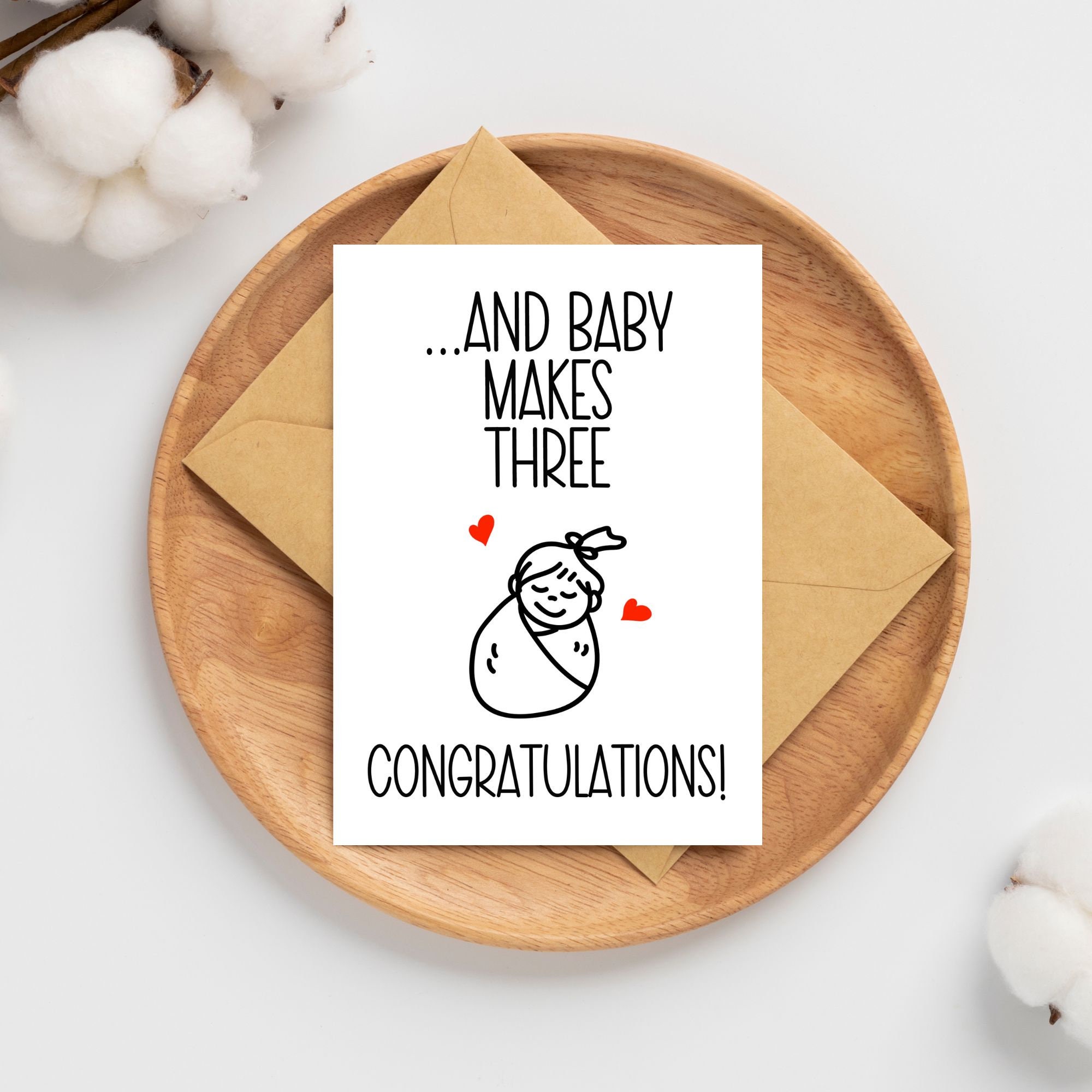 New Baby Digital Greeting Card, Printable Card, Instant Download, Baby ...
