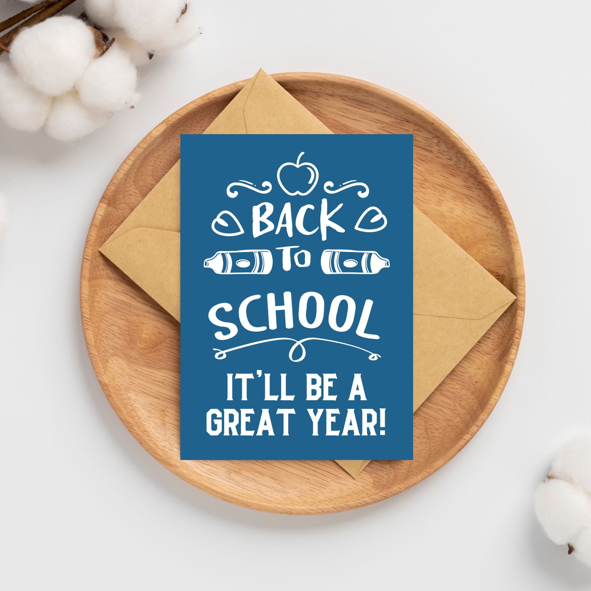 Back to School Digital Greeting Card, Printable Card, Instant Download ...