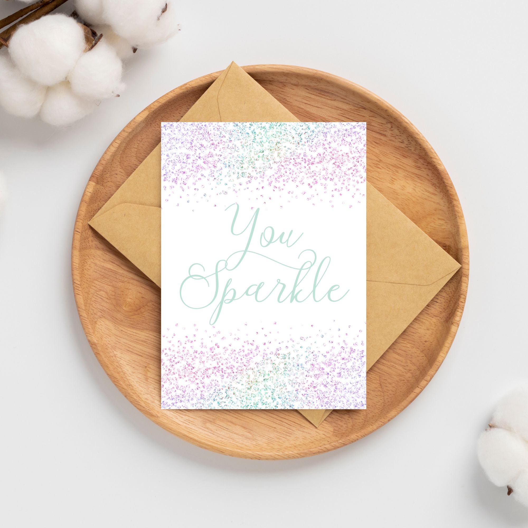 You Sparkle Digital Greeting Card, Printable Card, Instant Download ...