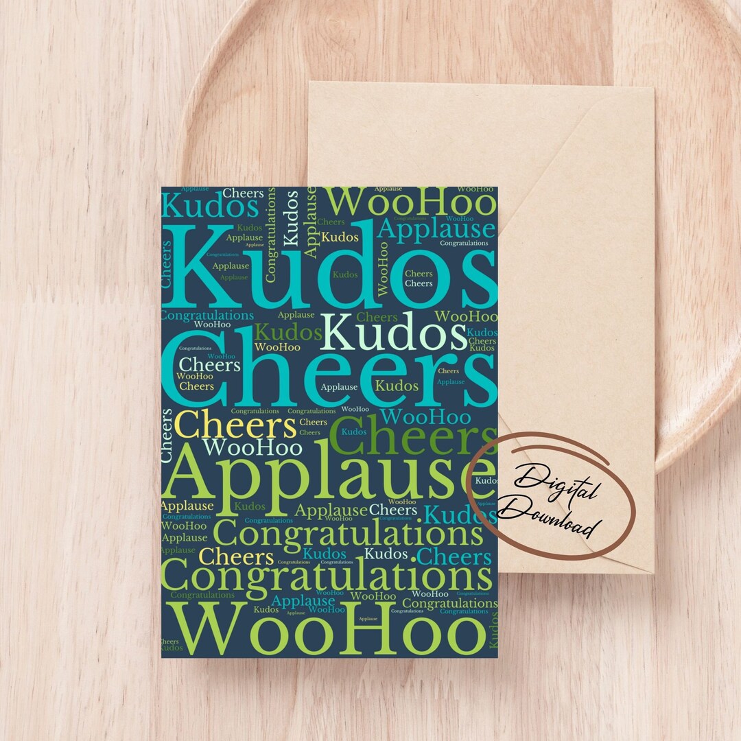 Congratulations Digital Greeting Card, Printable Card, Congrats Card ...