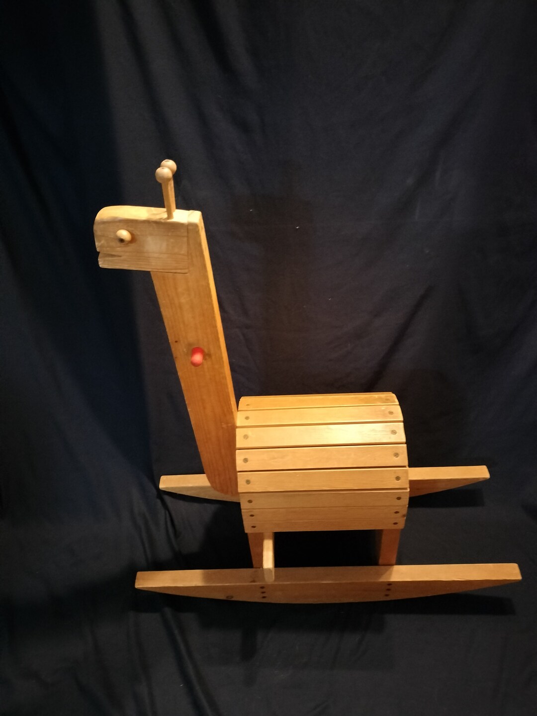 Vintage Mid Century Giraffe Rocking Horse - Etsy