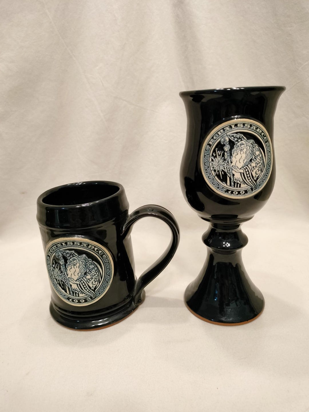 Vintage Renaissance Faire Mug & Goblet - Etsy