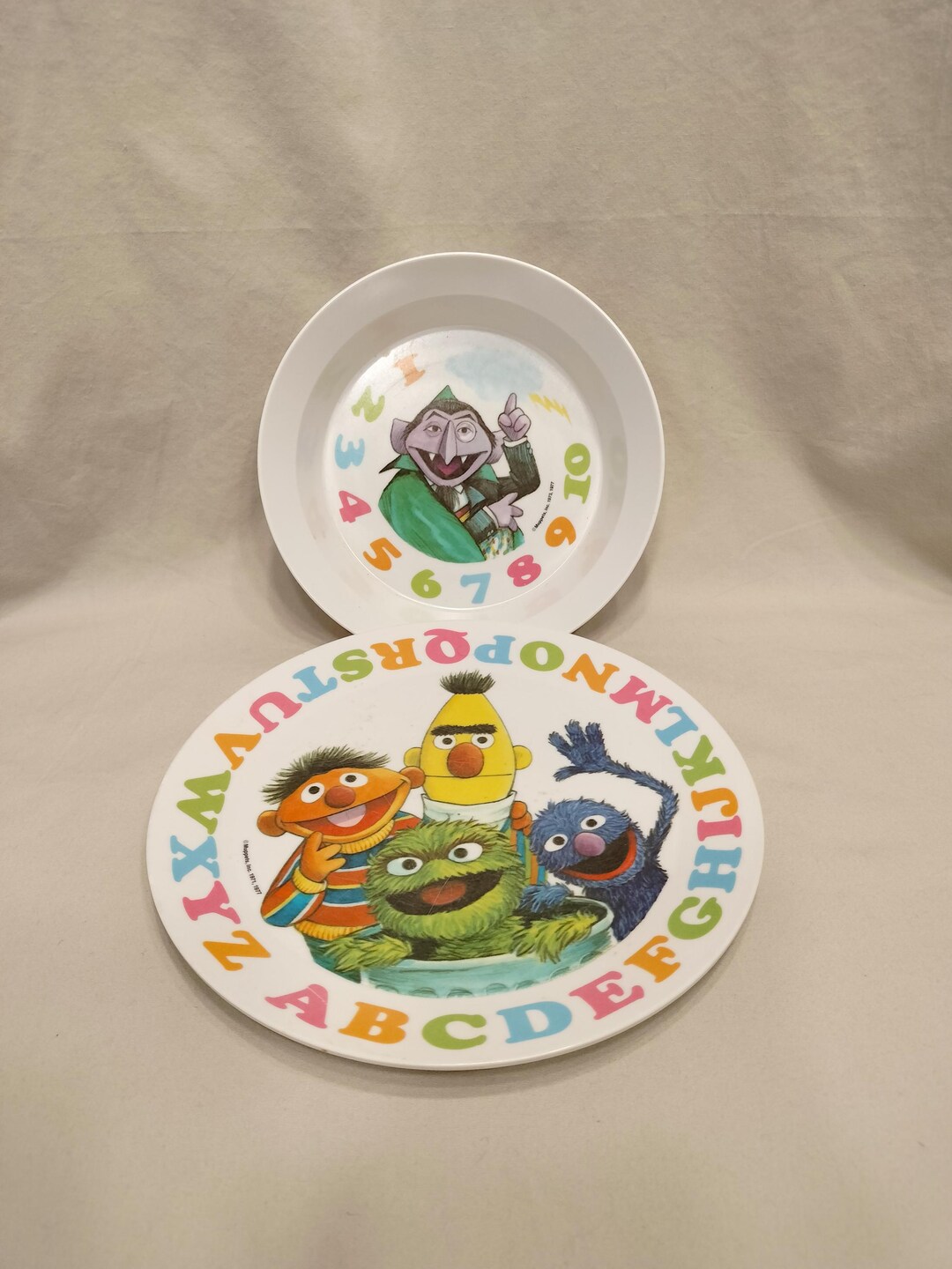Vintage Sesame Street Plate & Bowl - Etsy