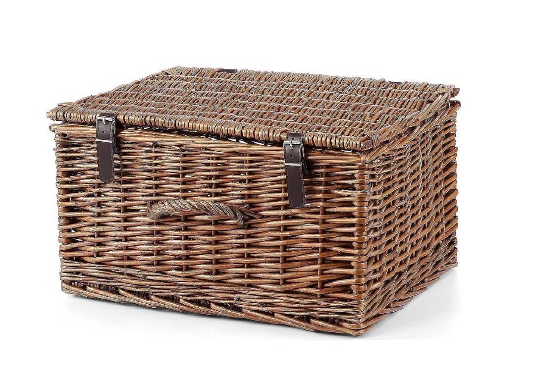 Wicker Trunk Rectangular Gift Hamper Tidy Baby Nursery Toy - Etsy