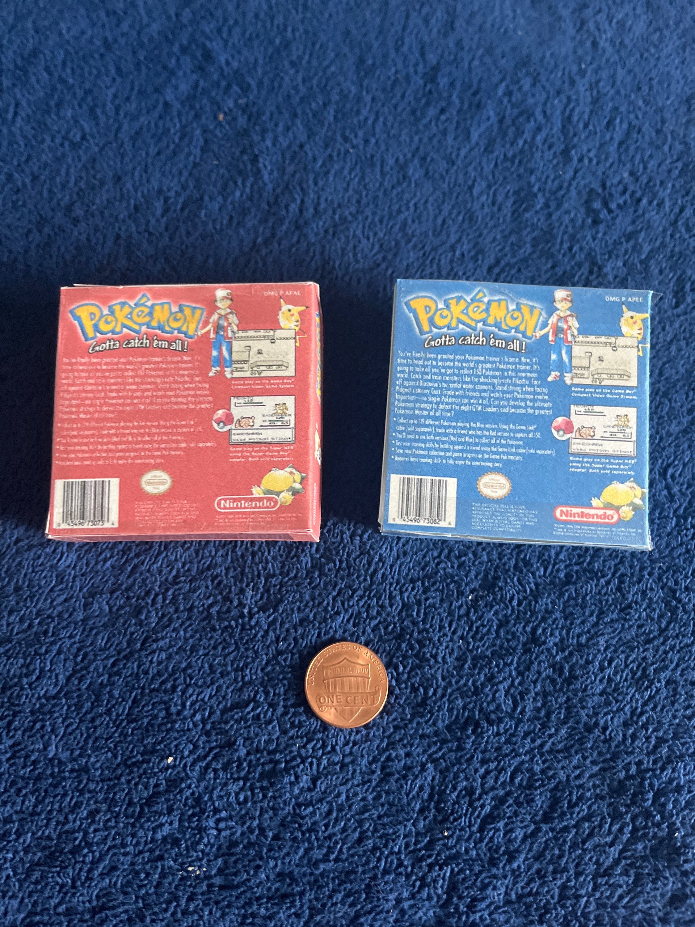 Mini Pokémon GAMEBOY Game Box Red & Blue - Etsy