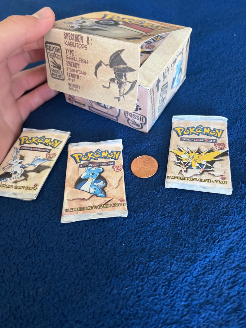 Mini Fossil Booster Box & Packs! - Etsy