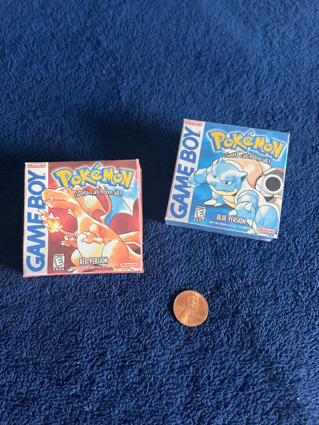 Mini Pokémon GAMEBOY Game Box Red & Blue! - Etsy
